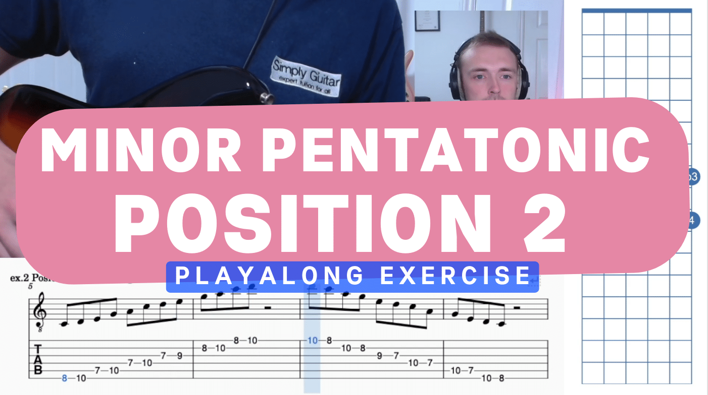 Minor Blues Scale Second Position Exercise