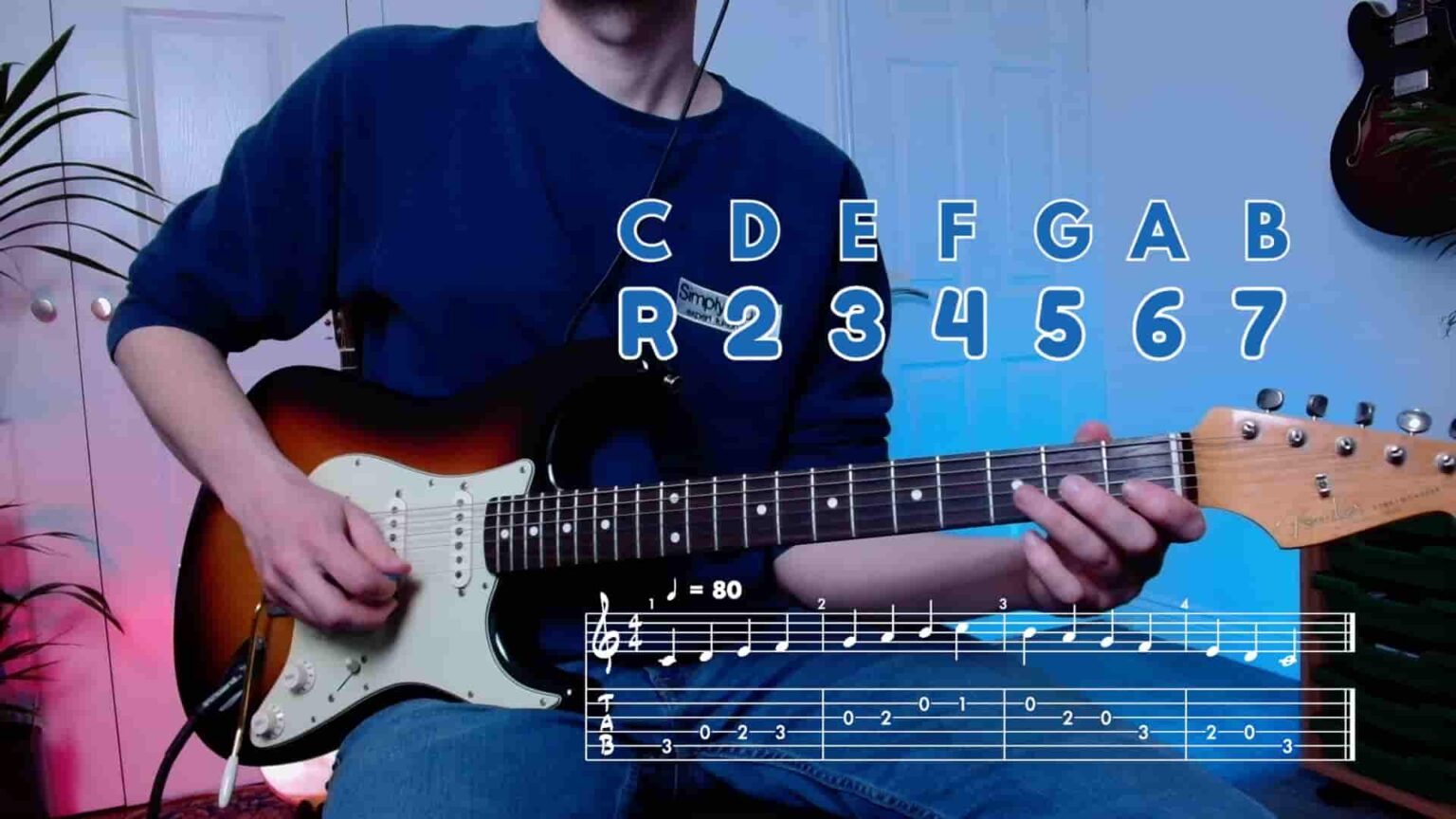 C Major Scale (Open Position) | Simply Guitar