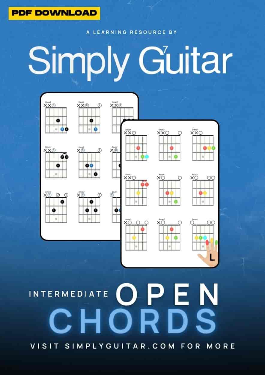 7th and Suspended Intermediate Open Chords | Simply Guitar